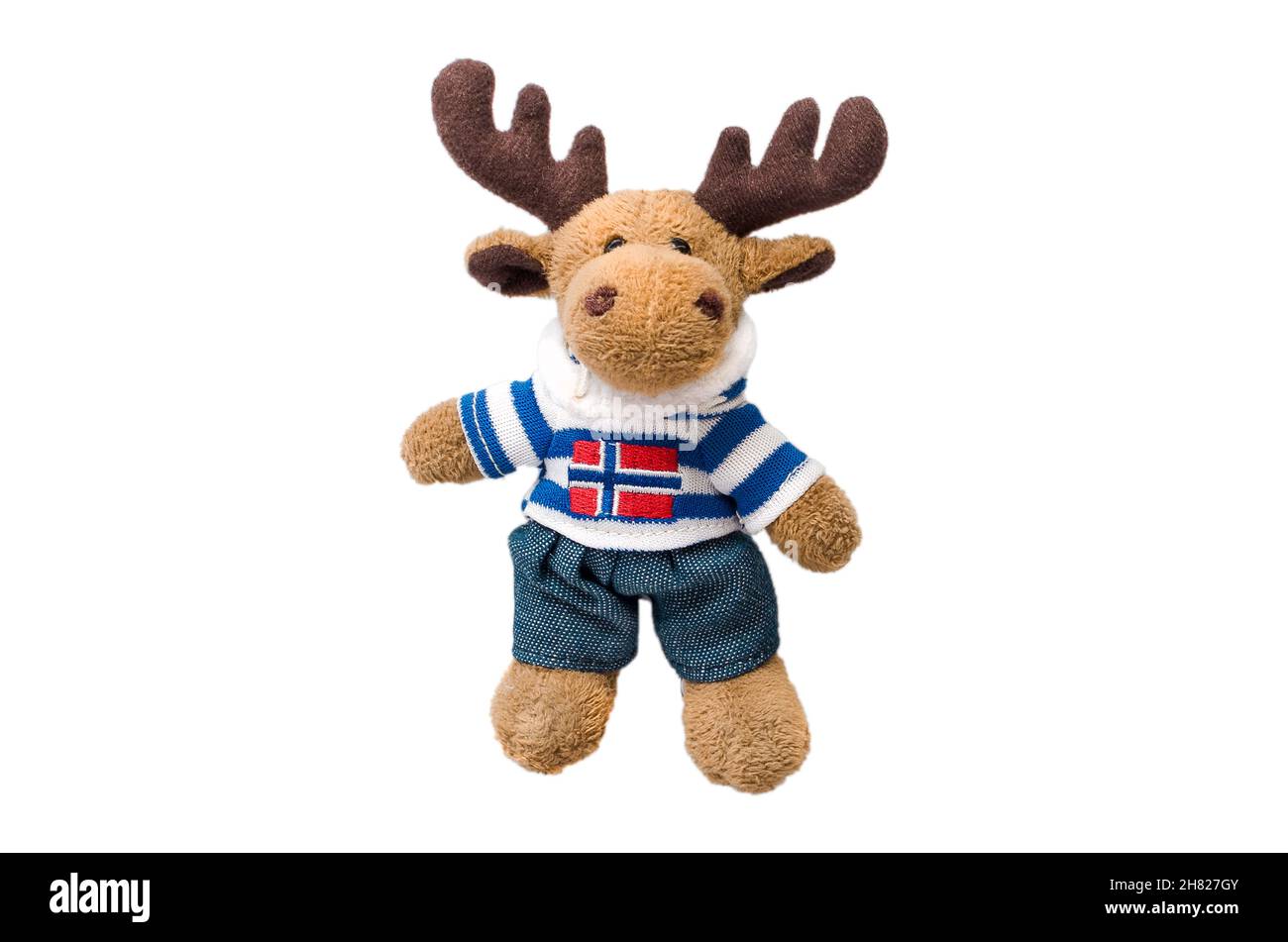 toy deer isolated on white background, Norwegian elk Stock Photo - Alamy