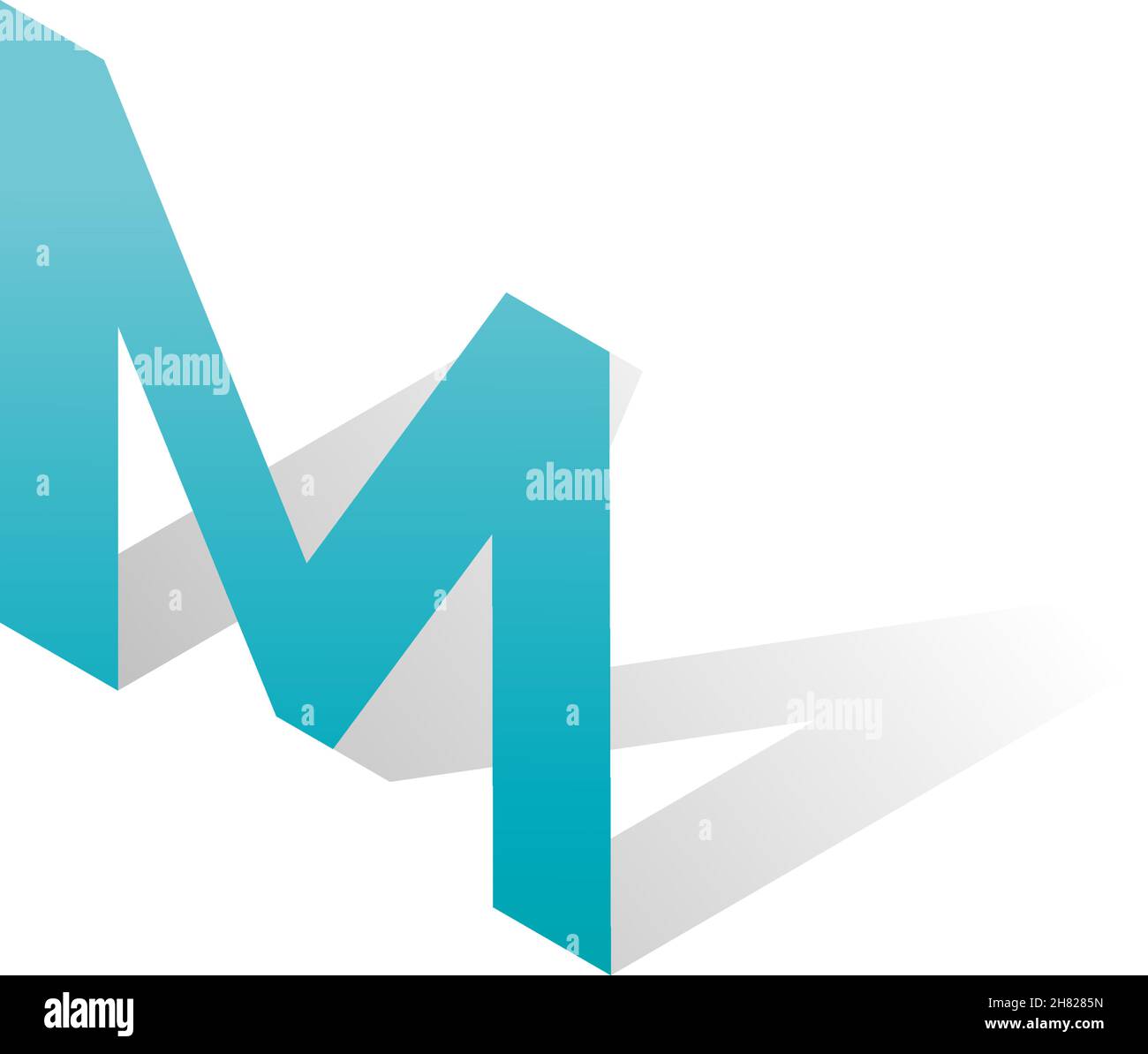 isometric M letter logo vector Stock Vector Image & Art - Alamy