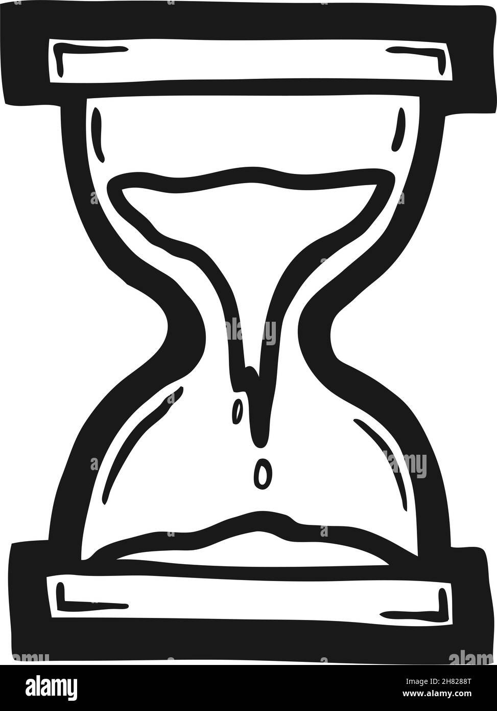 Sand painted clock cursor icon, vector illustration Stock Vector Image ...