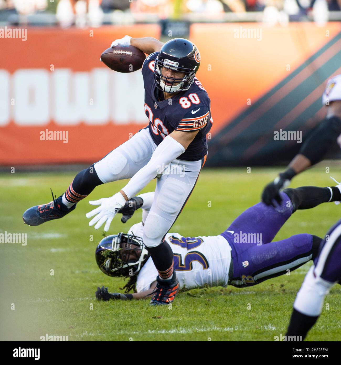 Chicago, Illinois, USA. 21st Nov, 2021. - Bears #80 Jimmy Graham is ...