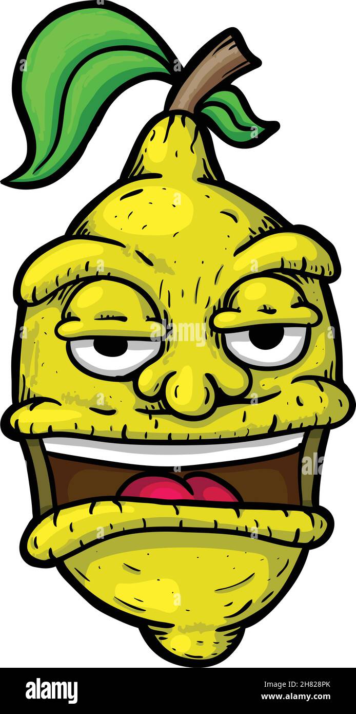 Citron with face, vector illustration, painted Stock Vector Image & Art ...