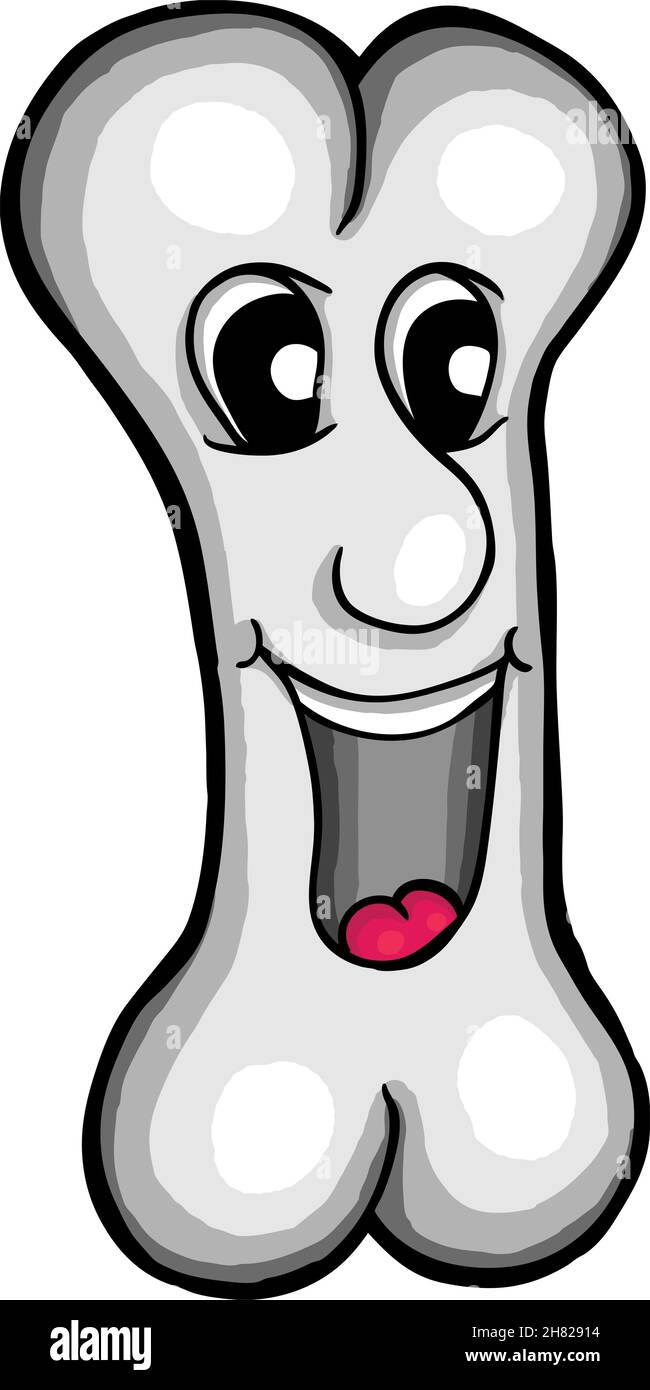 Bone with smile, vector illustration Stock Vector Image & Art - Alamy