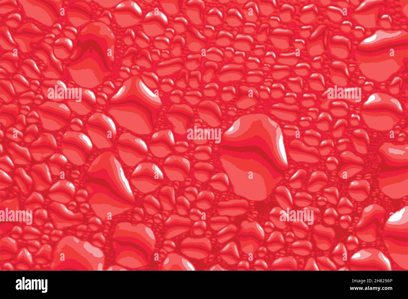 Red Water Droplets Texture
