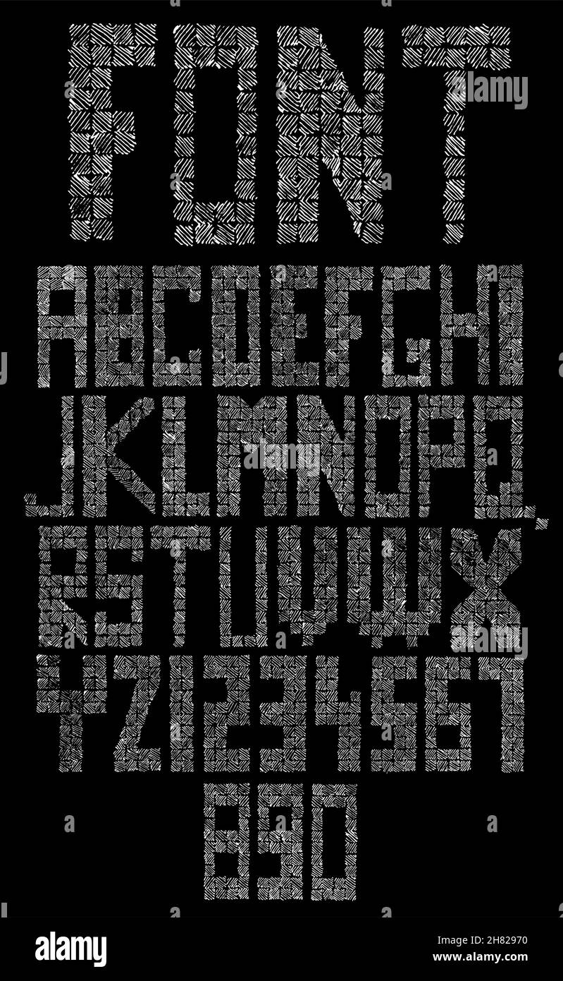 Hand drawn and sketched vector abc, font, alphabet Stock Vector Image ...