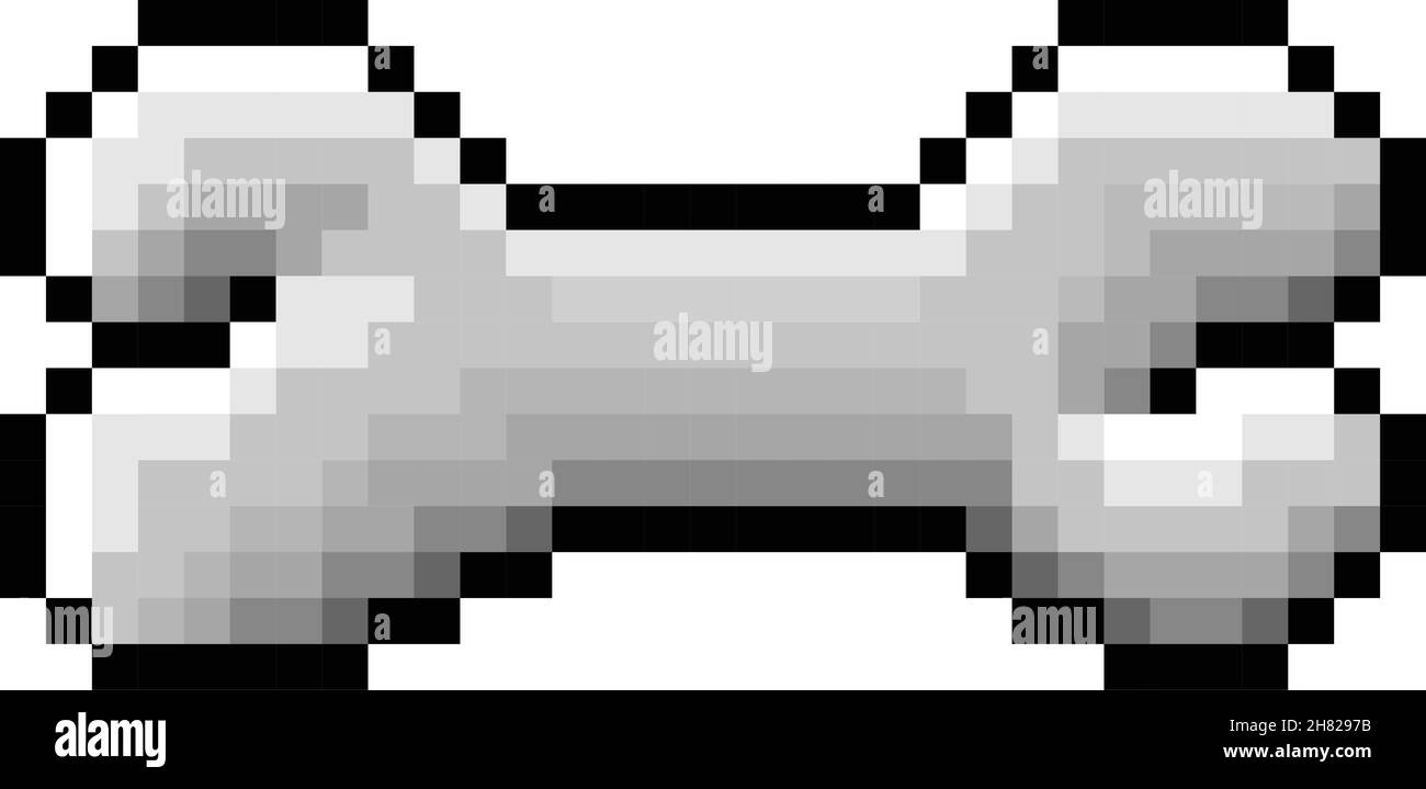 Bone pixel Icon, in the vector. EPS 8 format Stock Vector Image & Art ...