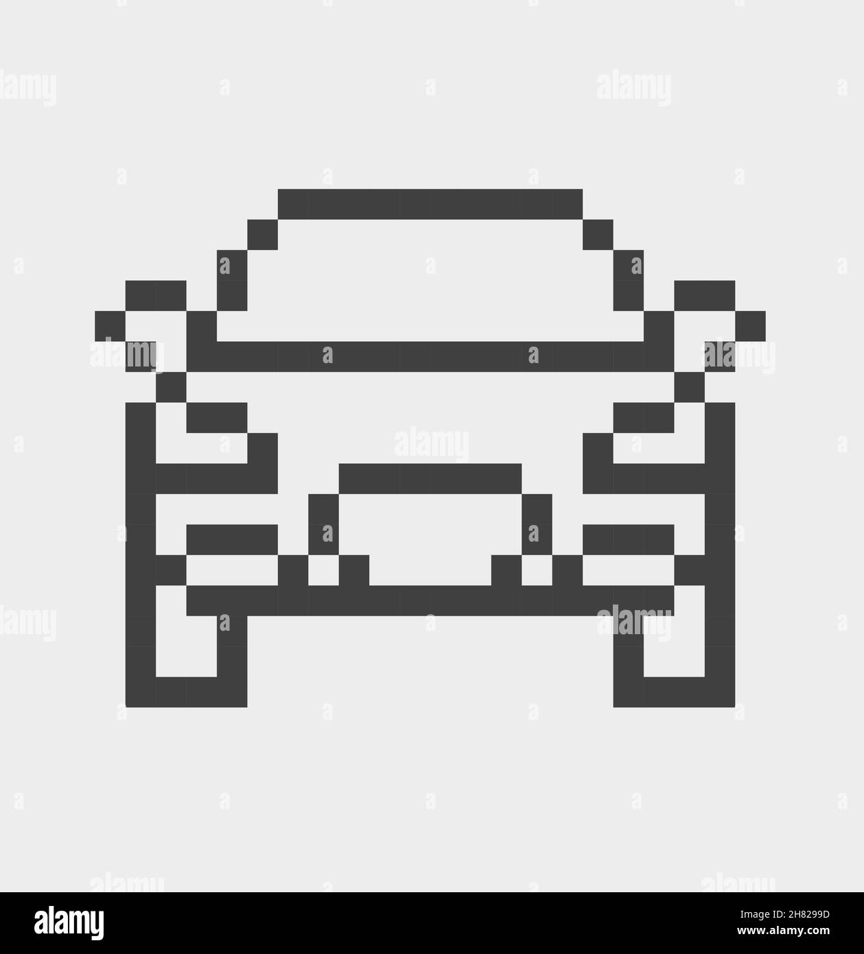 Car pixel Icon, in the vector. EPS 8 format Stock Vector Image & Art ...