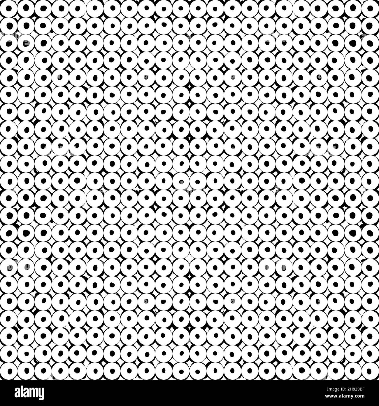 Hand drawn texture, sketched. Circles vector illustration. Seamless ...