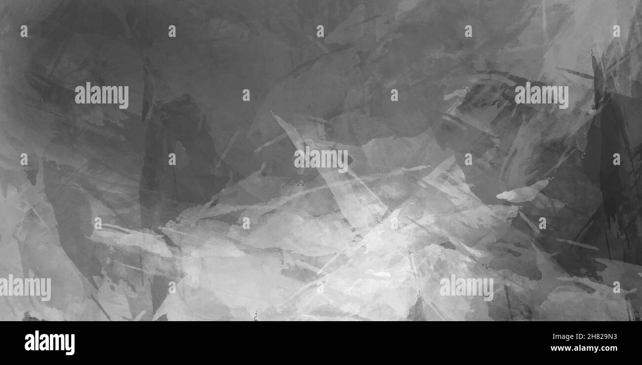 Dark grunge overlay backdrop in black and white tones Arbitrary paint ...