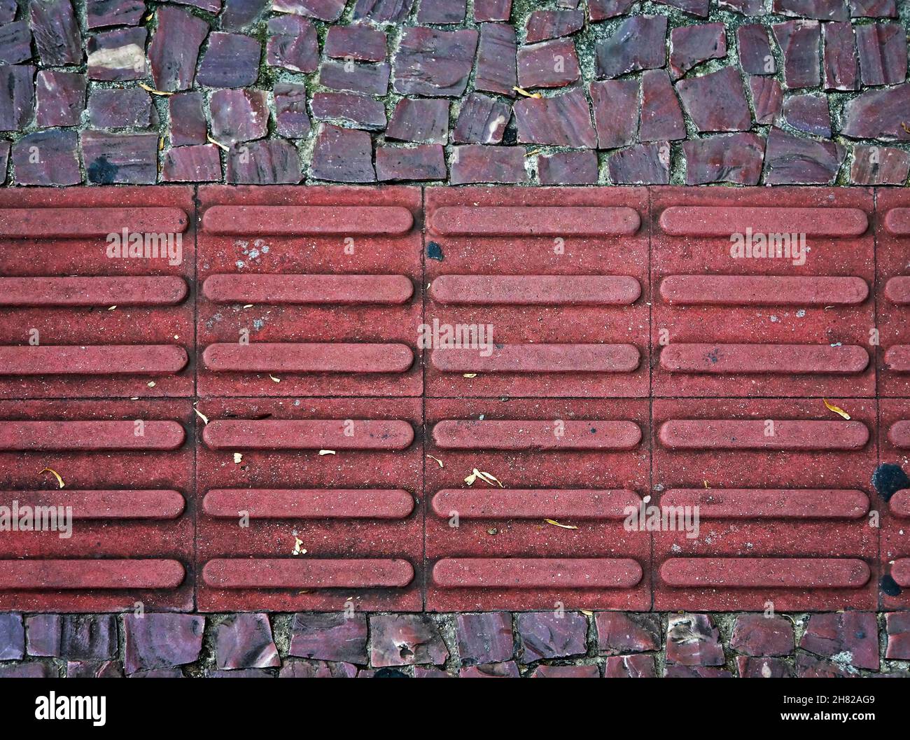 Crosswalk warning bumps hi-res stock photography and images - Alamy