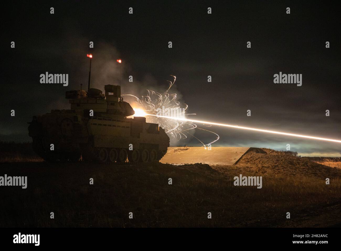 Soldiers with 3rd Battalion, 66th Armored Regiment, 1st Armored Brigade ...