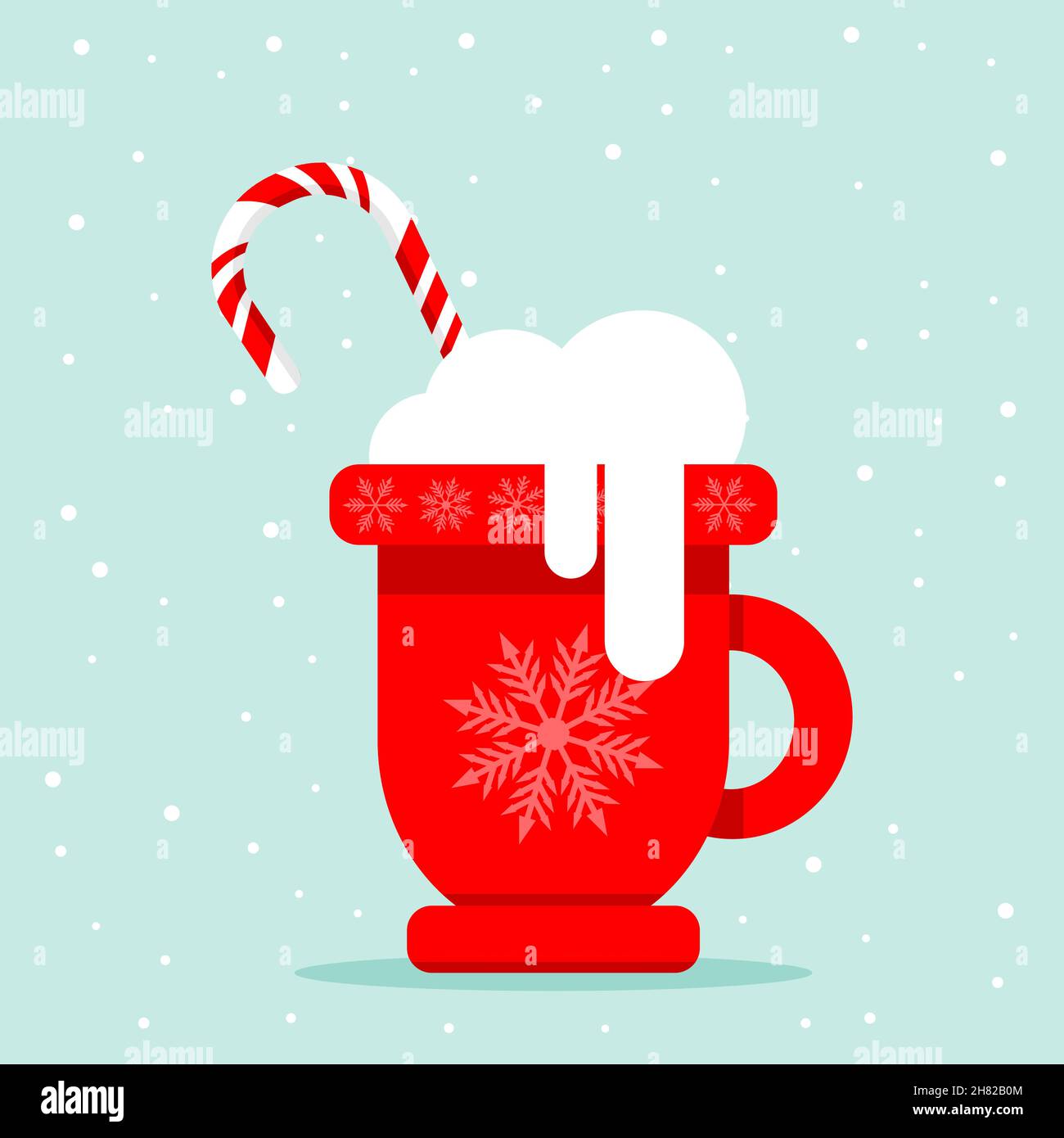 White cup coffee candy Stock Vector Images - Alamy