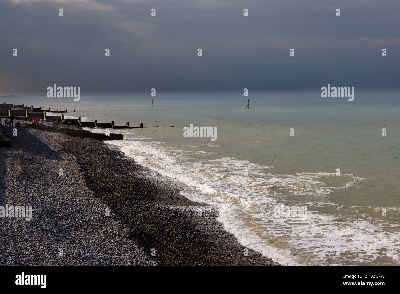Typical english beach scene on hi-res stock photography and images - Alamy