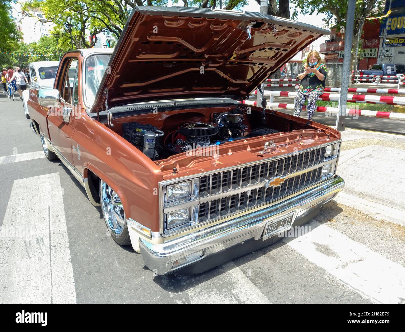 BUENOS AIRES, ARGENTINA - Nov 08, 2021: old Chevrolet Chevy C10 ...