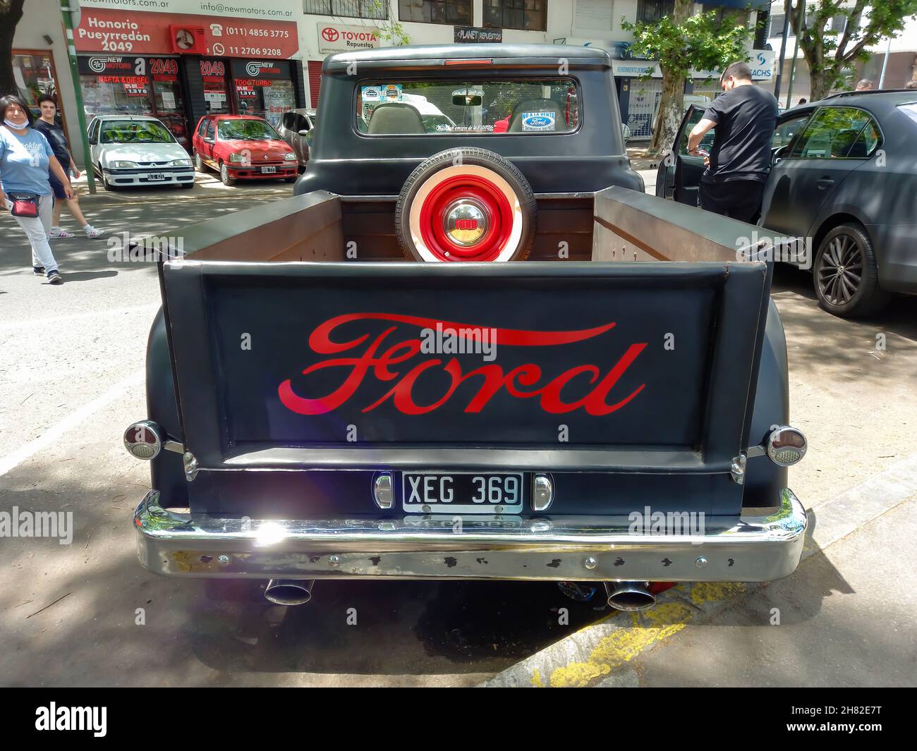 BUENOS AIRES, ARGENTINA - Nov 08, 2021: old Ford F100 pickup truck ...