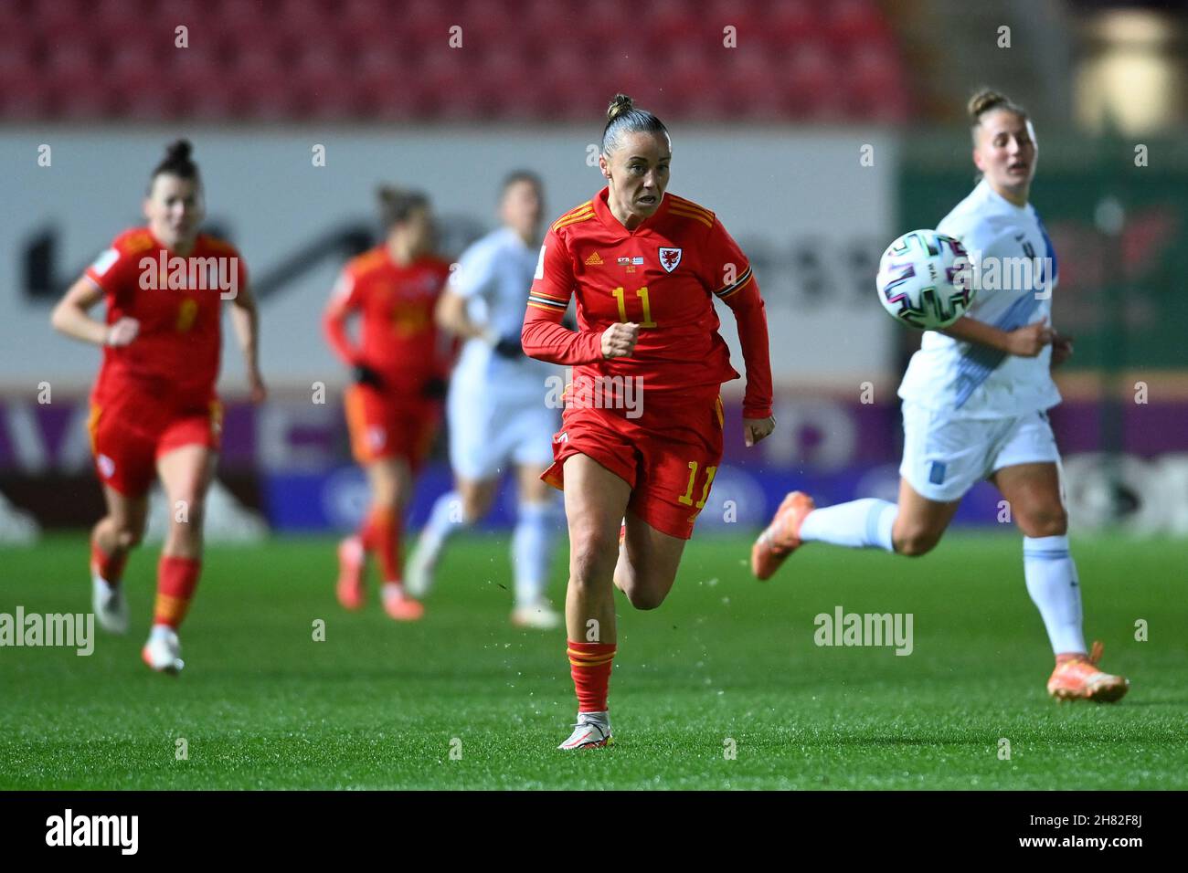 Natasha Harding #11 of Wales Women in action Stock Photo - Alamy