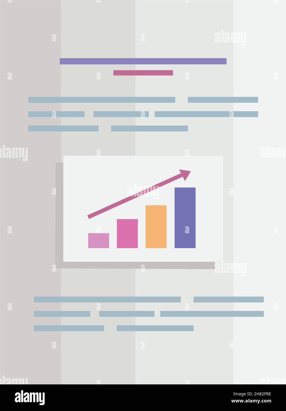 bar chart in document Stock Vector Image & Art - Alamy