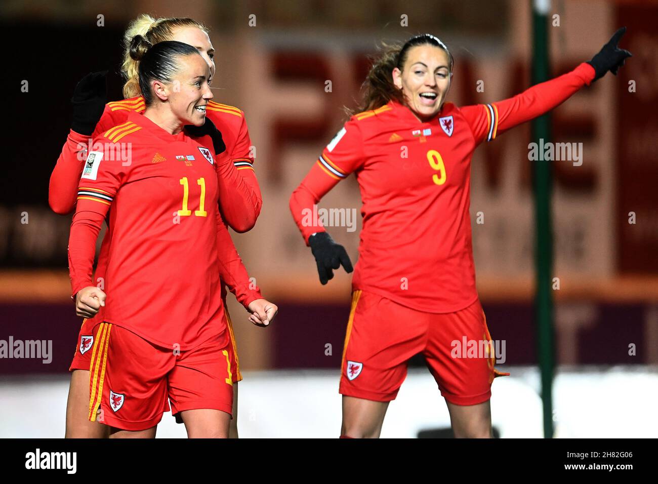 Llanelli, UK. 26th Nov, 2021. Natasha Harding #11 of Wales Women ...