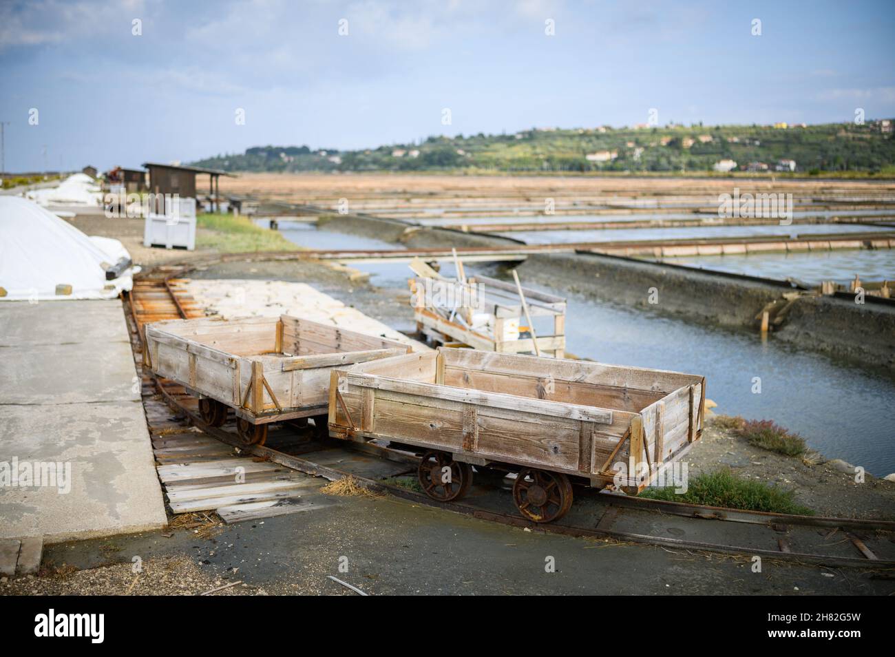 Saltern Secovlje lorry Stock Photo - Alamy