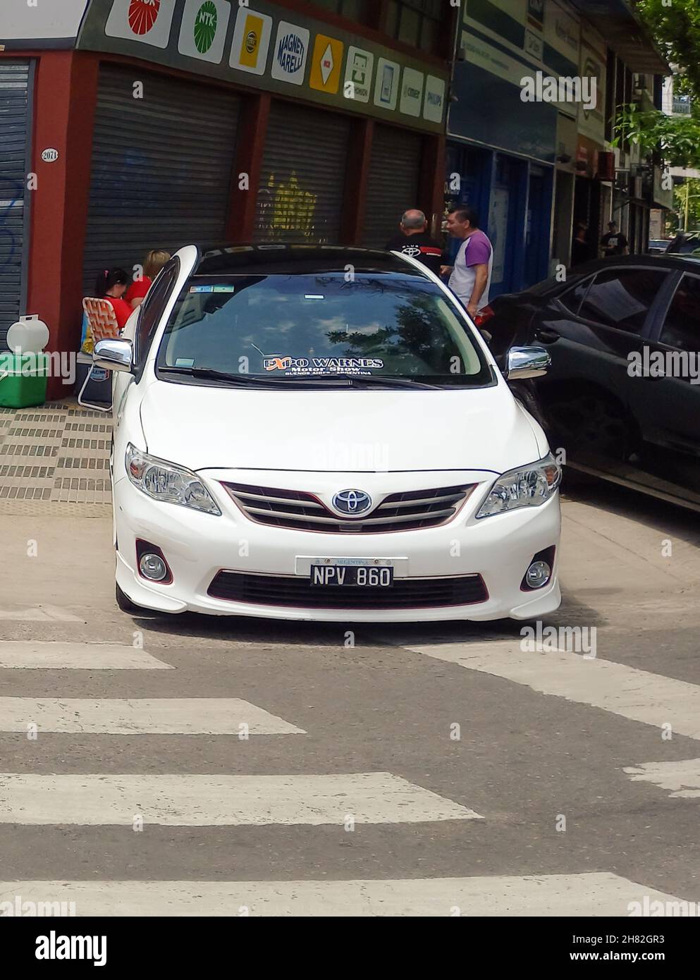 BUENOS AIRES, ARGENTINA - Nov 08, 2021: shot of a white Japanese ...