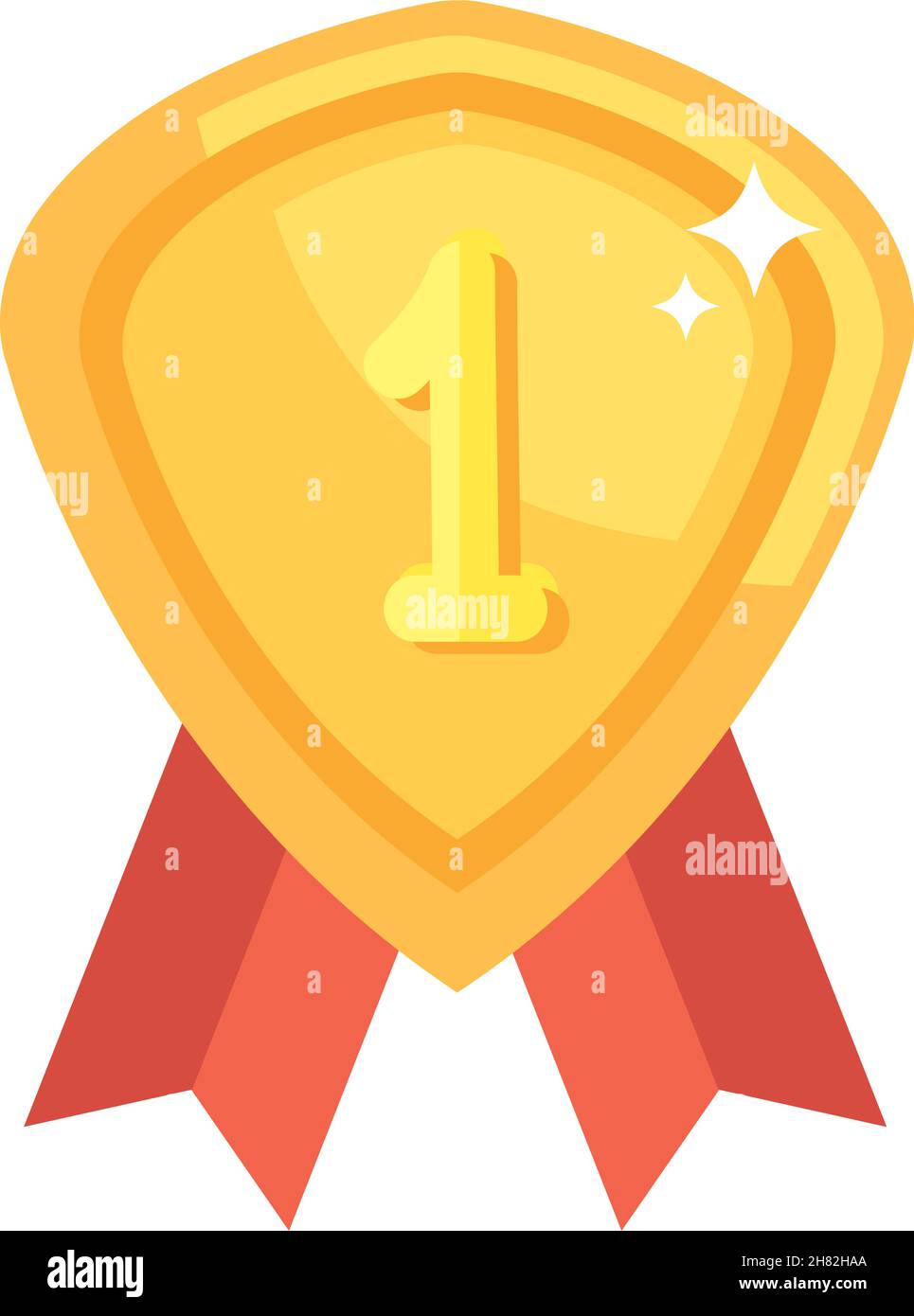 medal with number 1 Stock Vector Image & Art - Alamy