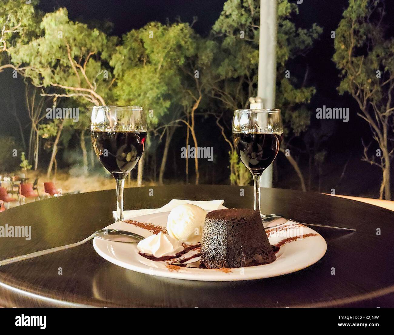 Dessert and Drinks in outback Australia Stock Photo - Alamy
