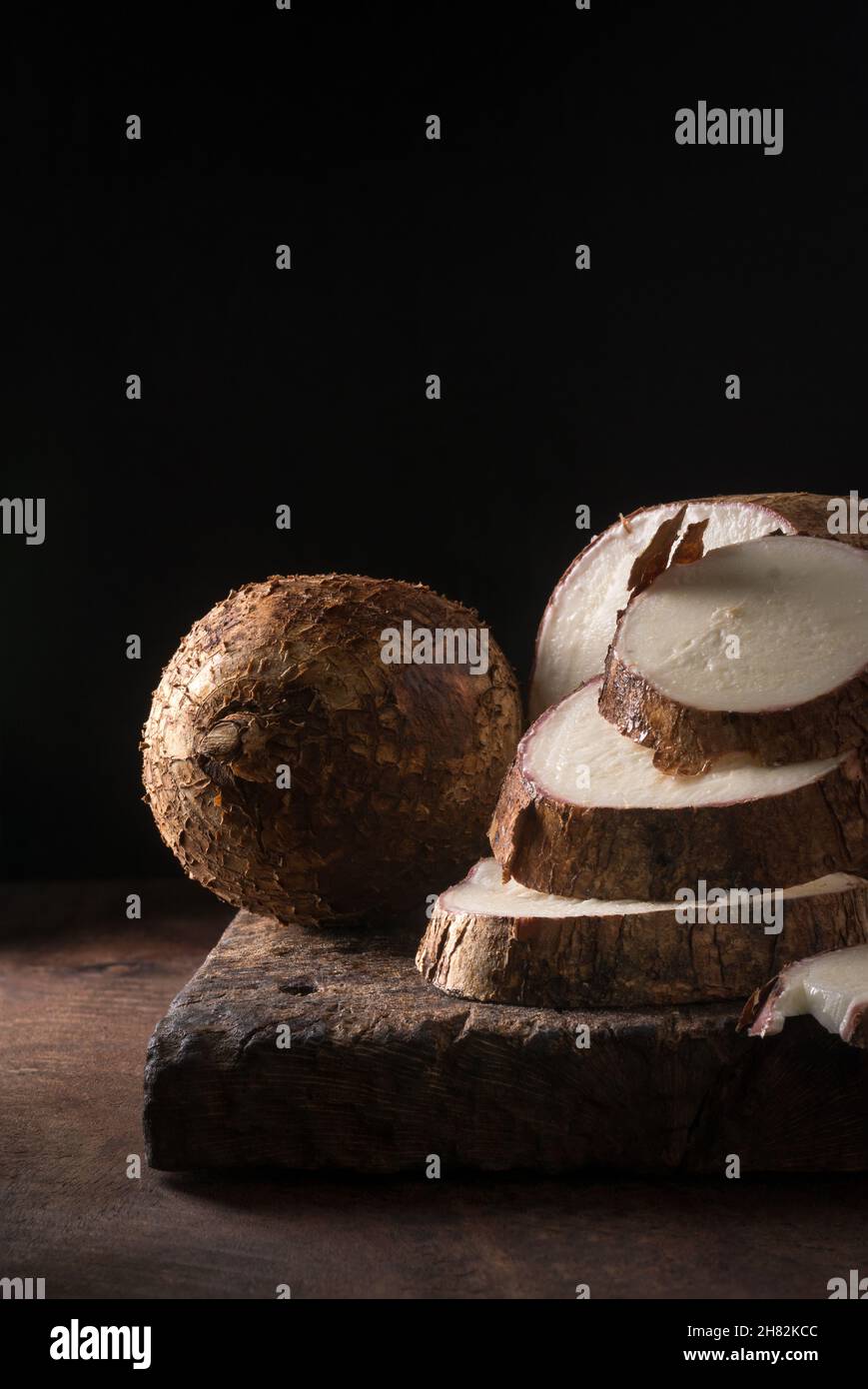 cassava or manihot, also known as manioc, yuca or brazillian arrowroot ...