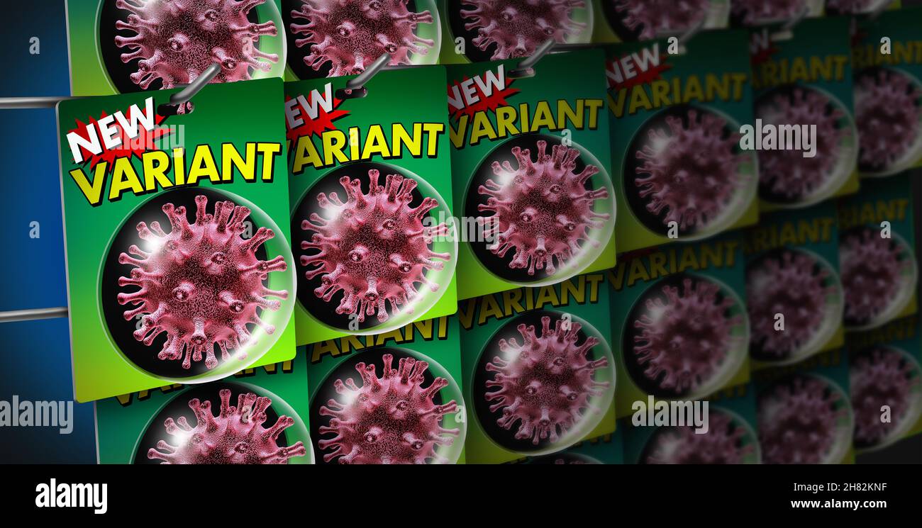 New variants concept and mutant variant virus or mutating disease cells ...