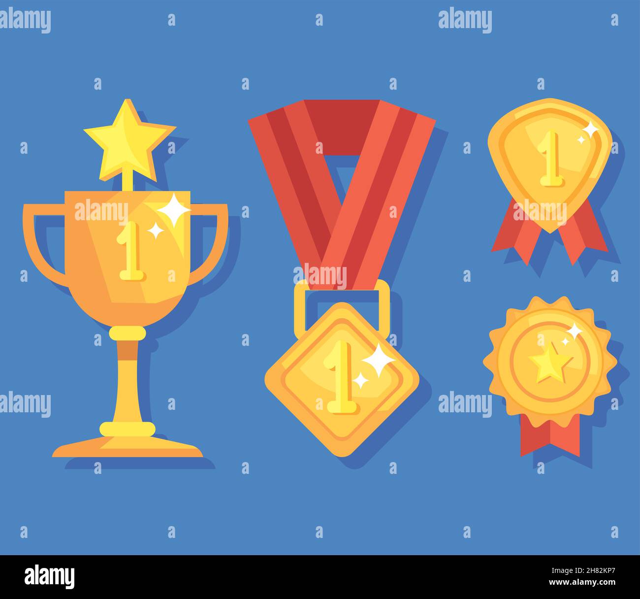 reward medals and trophy Stock Vector Image & Art - Alamy