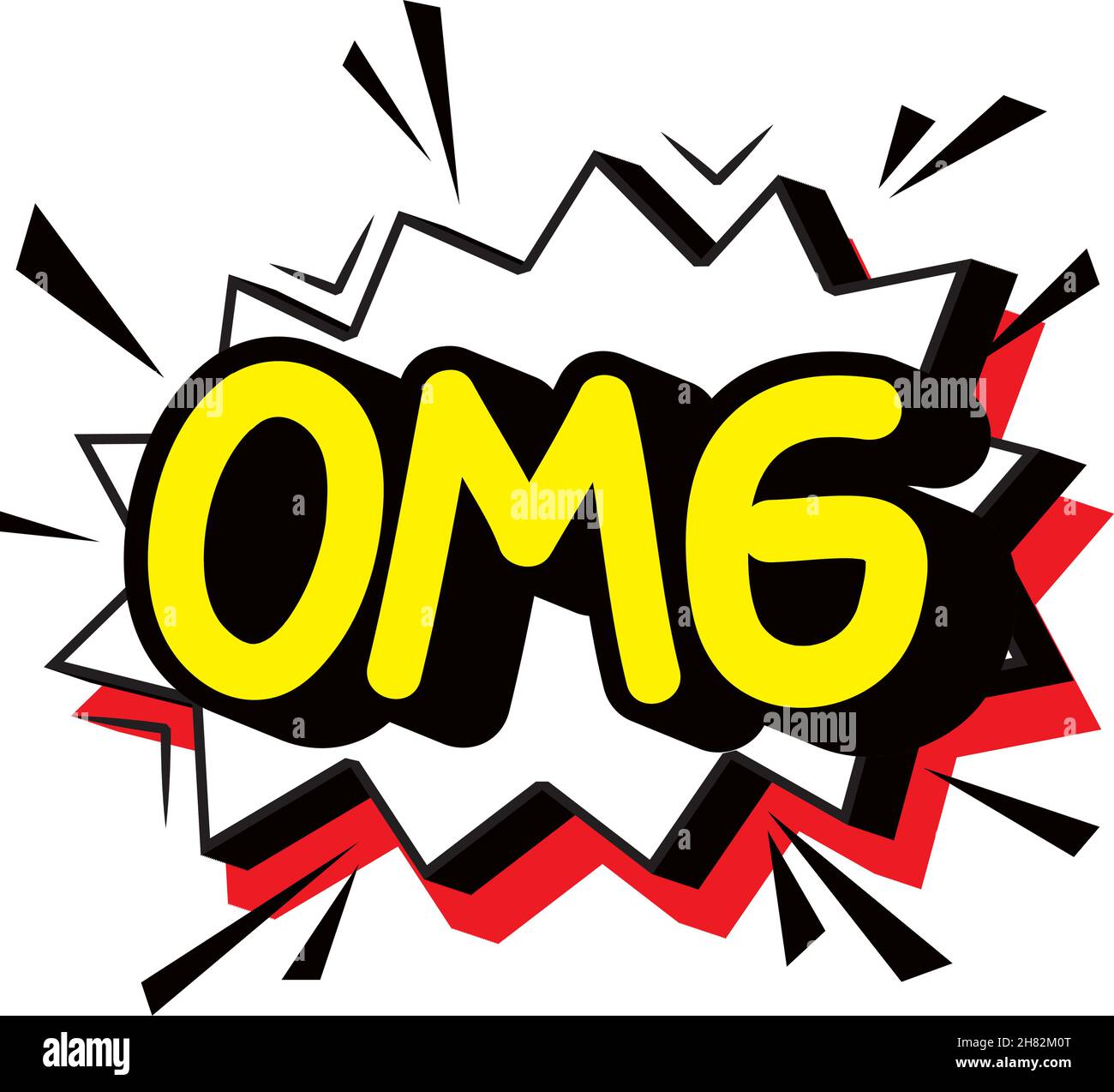 omg comic onomatopoeia Stock Vector Image & Art - Alamy