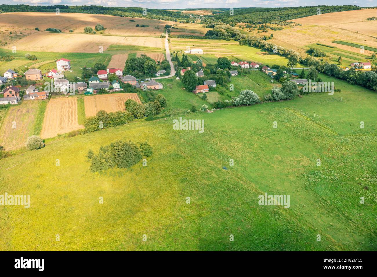 Russia village hills hi-res stock photography and images - Alamy