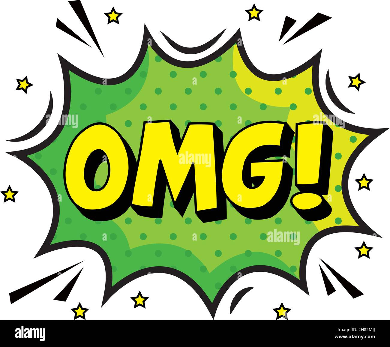 Omg comic explosion yellow hi-res stock photography and images - Alamy