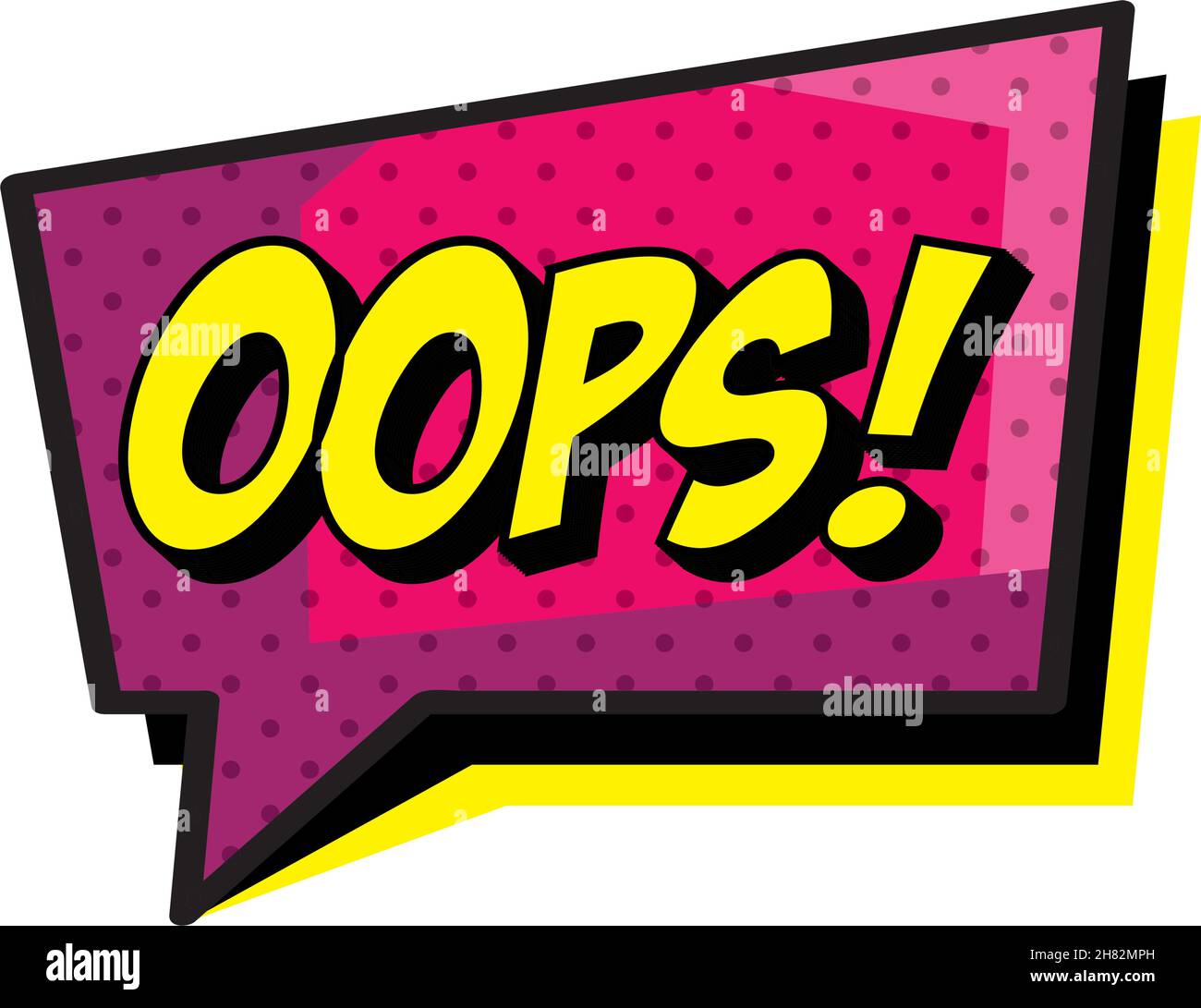 oops comic onomatopoeia Stock Vector Image & Art - Alamy