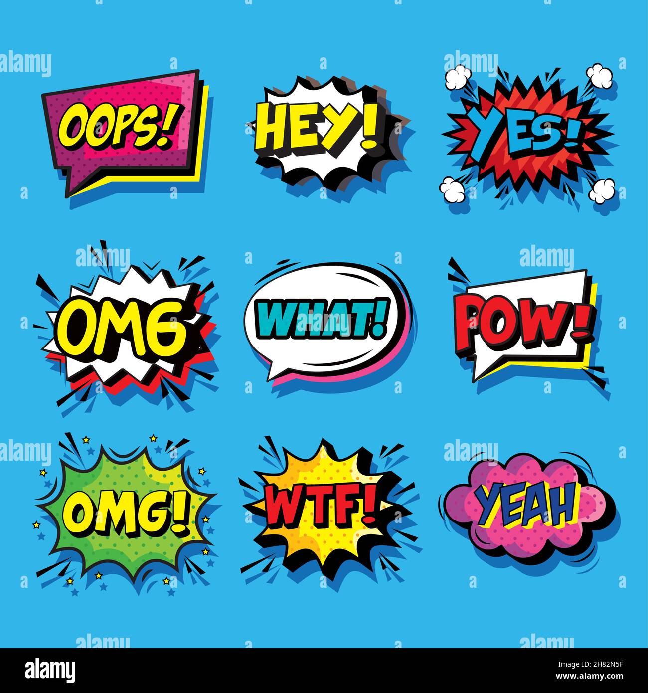 collection exclamations designs Stock Vector Image & Art - Alamy