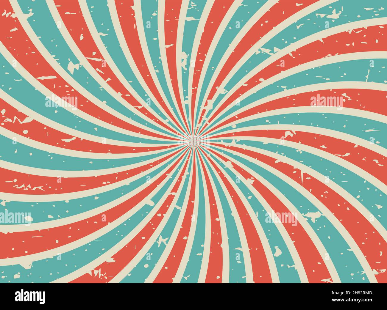 Sunlight retro faded grunge background. blue and red color burst ...