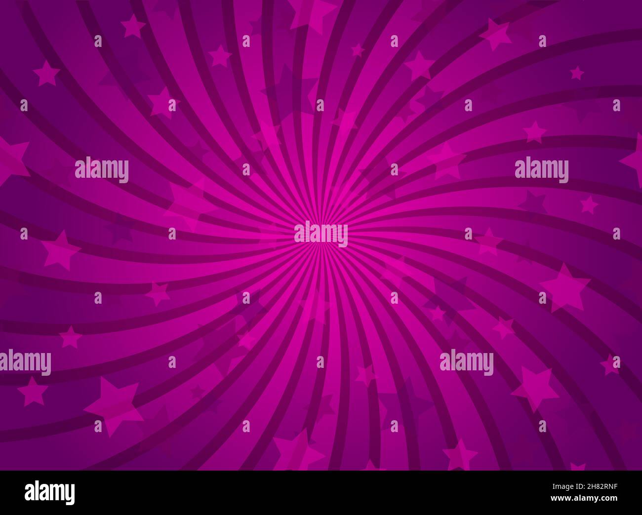 Sunlight spiral horizontal background. Purple and violet color burst ...