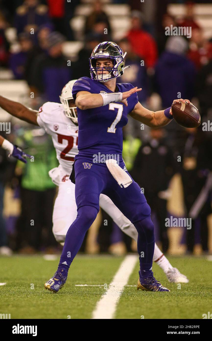 Seattle, USA. 26th Nov, 2021. November 26, 2021: Washington Huskies ...