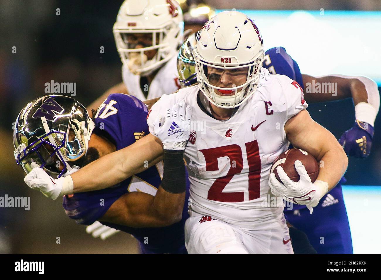 November 26, 2021: Washington Huskies defensive back Brendan Radley ...