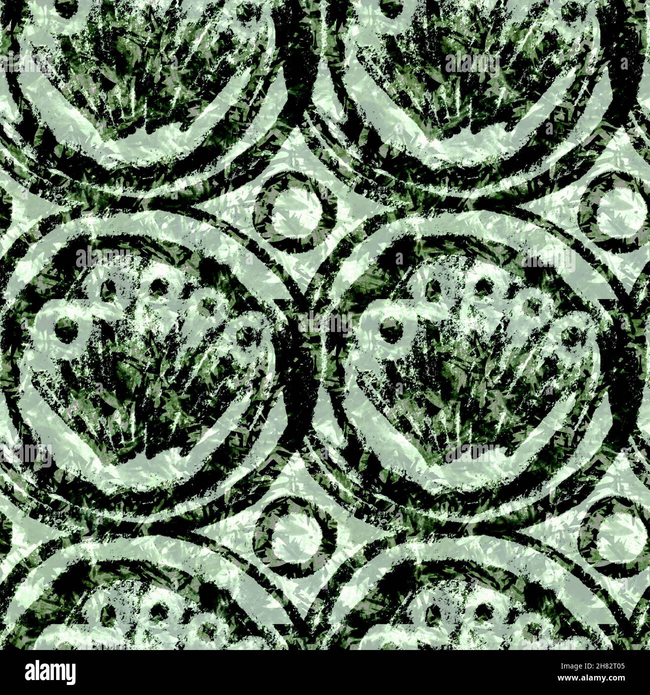 Forest green jungle nature texture. Seamless foliage leaf 2 tone design ...