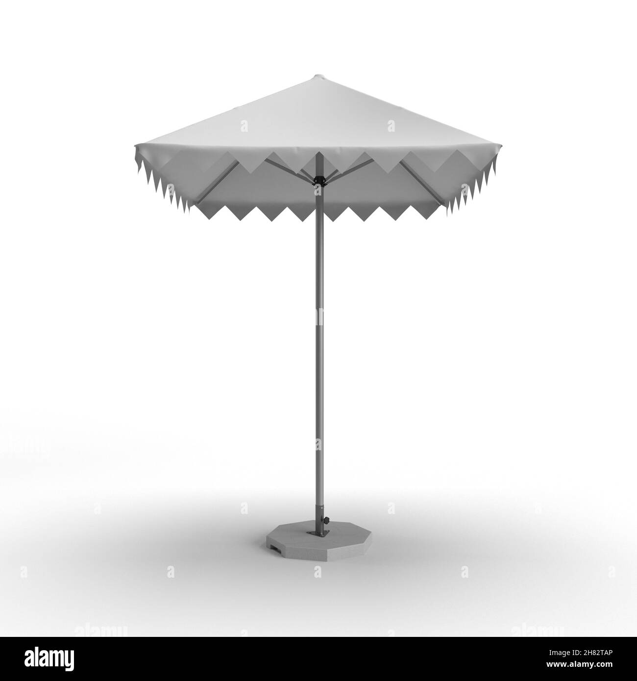 White Promotional Aluminum Sun Pop Up parasol Umbrella For Advertising ...