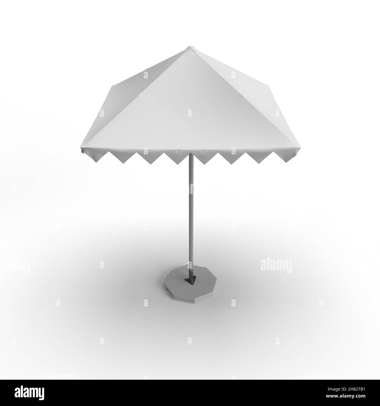 White Promotional Aluminum Sun Pop Up parasol Umbrella For Advertising ...