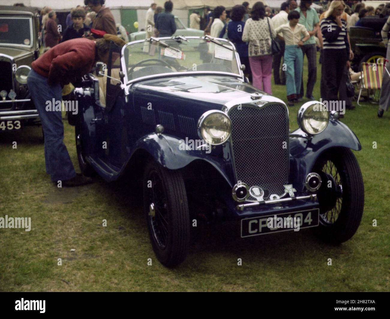 Singer Le Mans at a classic car display, Wollaton Park, Nottingham ...