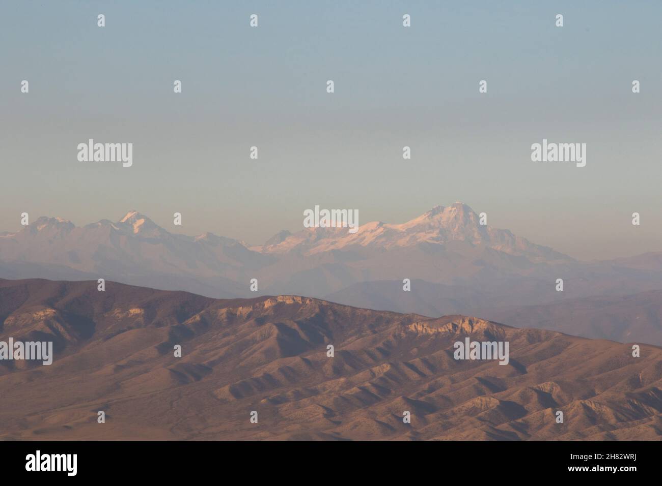 Caucasian mountain range landscape and view in Georgia Stock Photo - Alamy