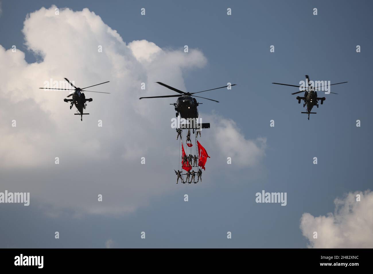ANKARA, TURKEY - JUNE 26, 2021: Turkish Police Force Helicopters ...