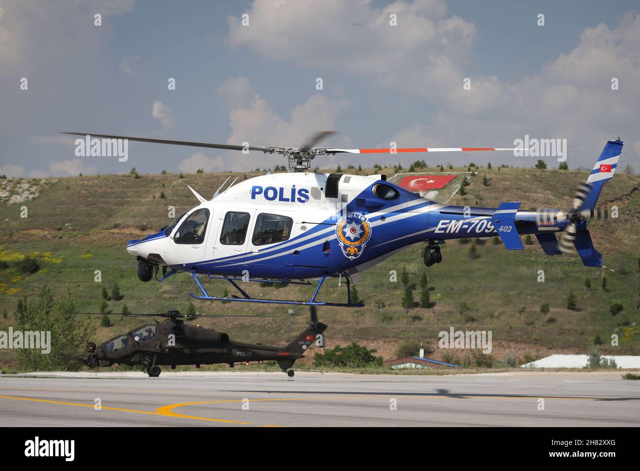 ANKARA, TURKEY - JUNE 26, 2021: Turkish Police Force Bell 429 ...