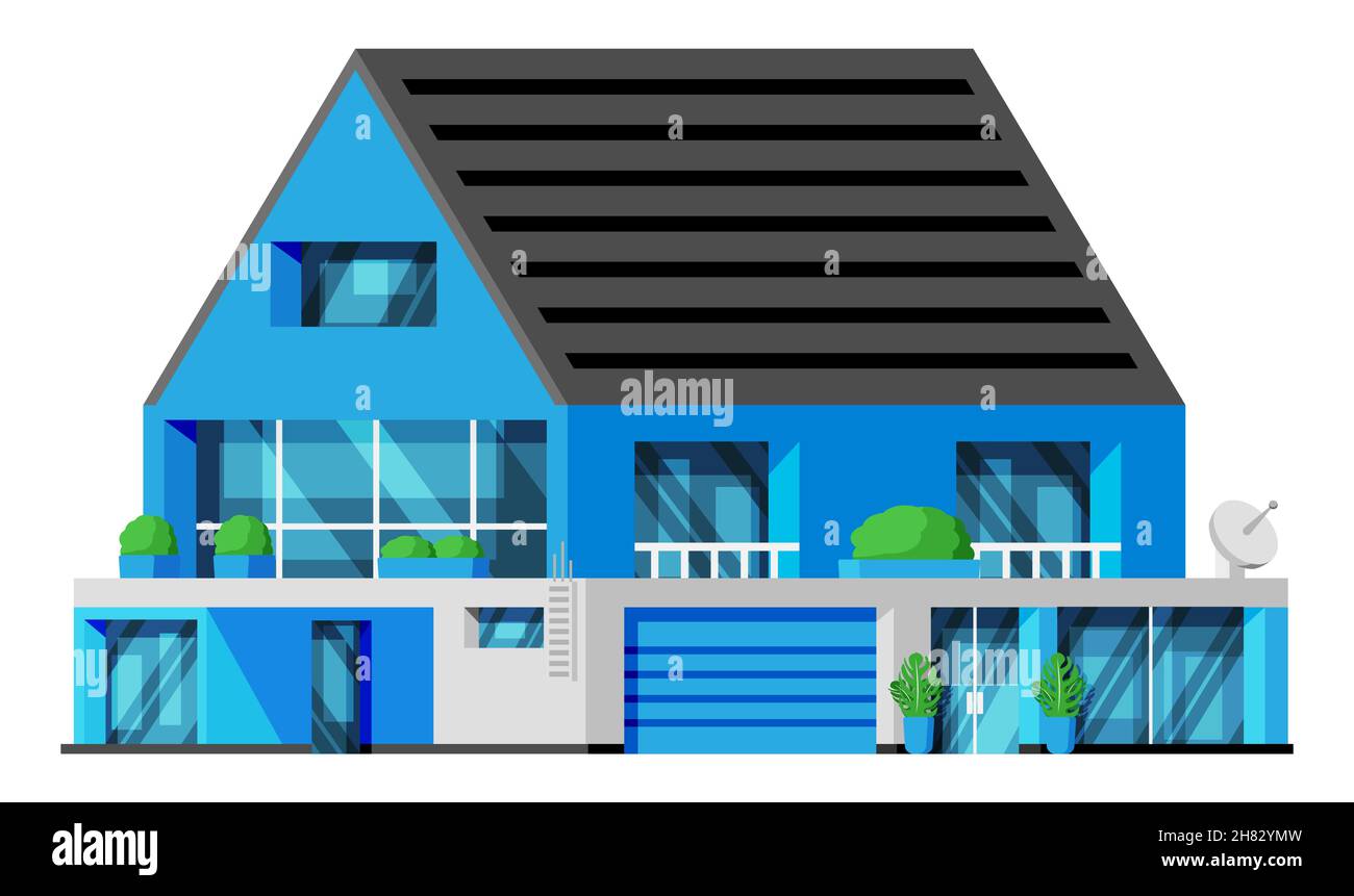 Balcony garage modern apartment Cut Out Stock Images & Pictures - Alamy