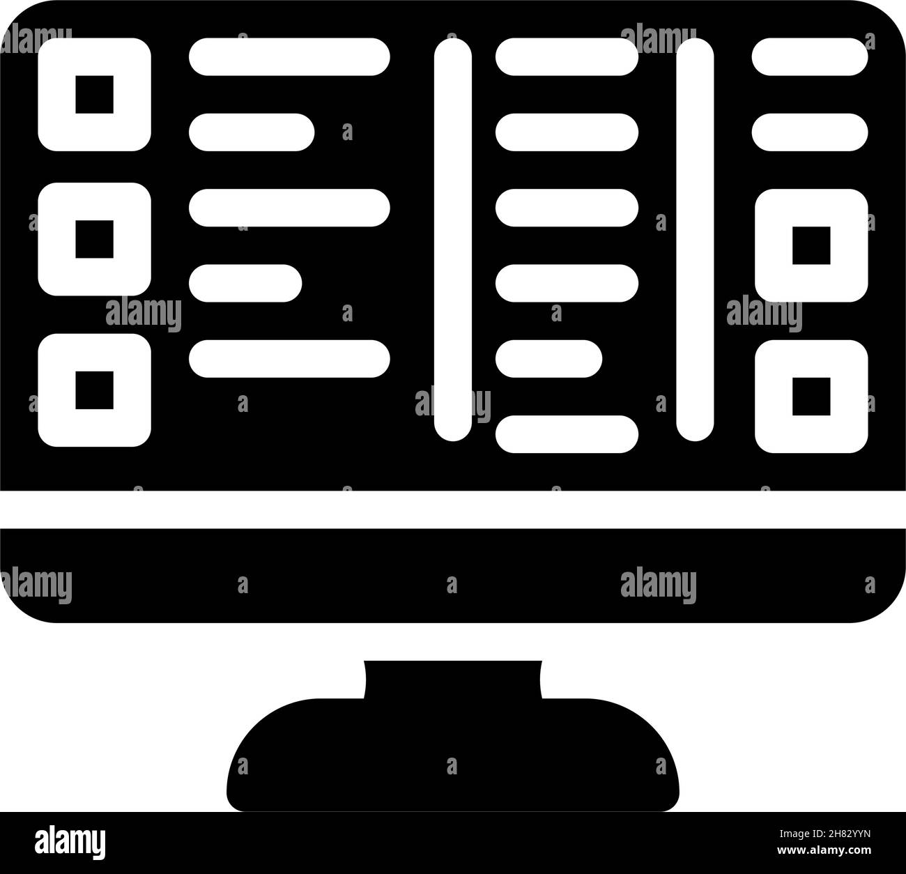 crm crew resource management glyph icon vector illustration Stock ...