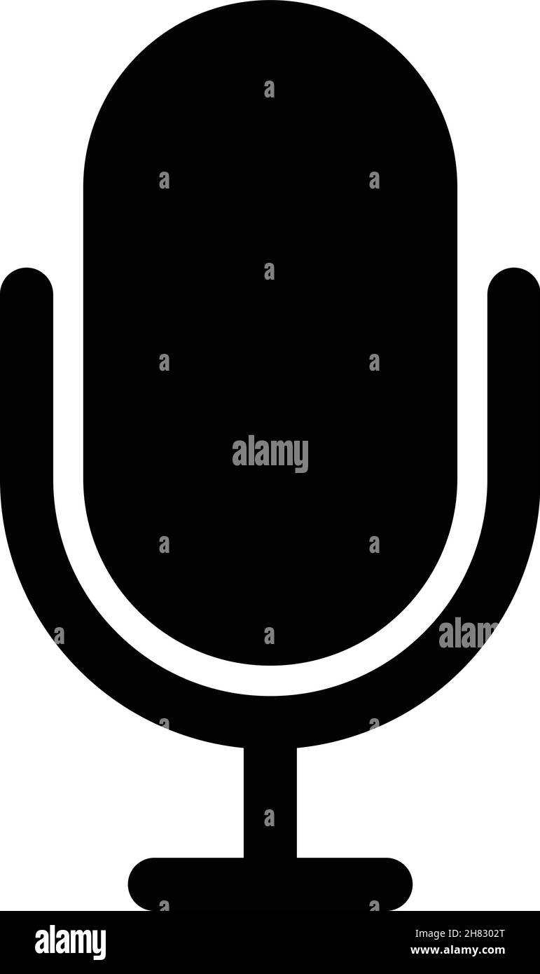 Simple mic icon Stock Vector Image & Art - Alamy