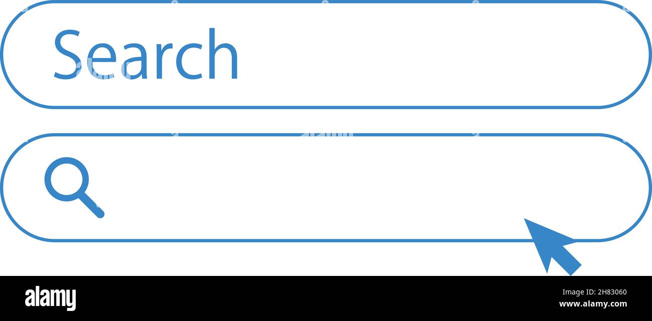 Vectors that can be customized with a magnifying glass or with a cursor ...