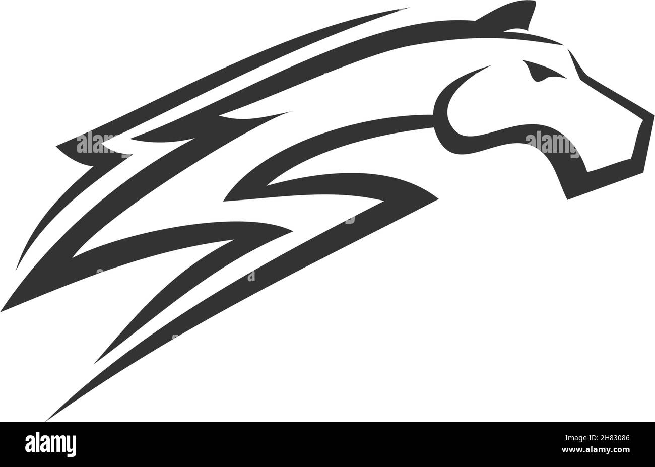 Ford Mustang Logo Outline