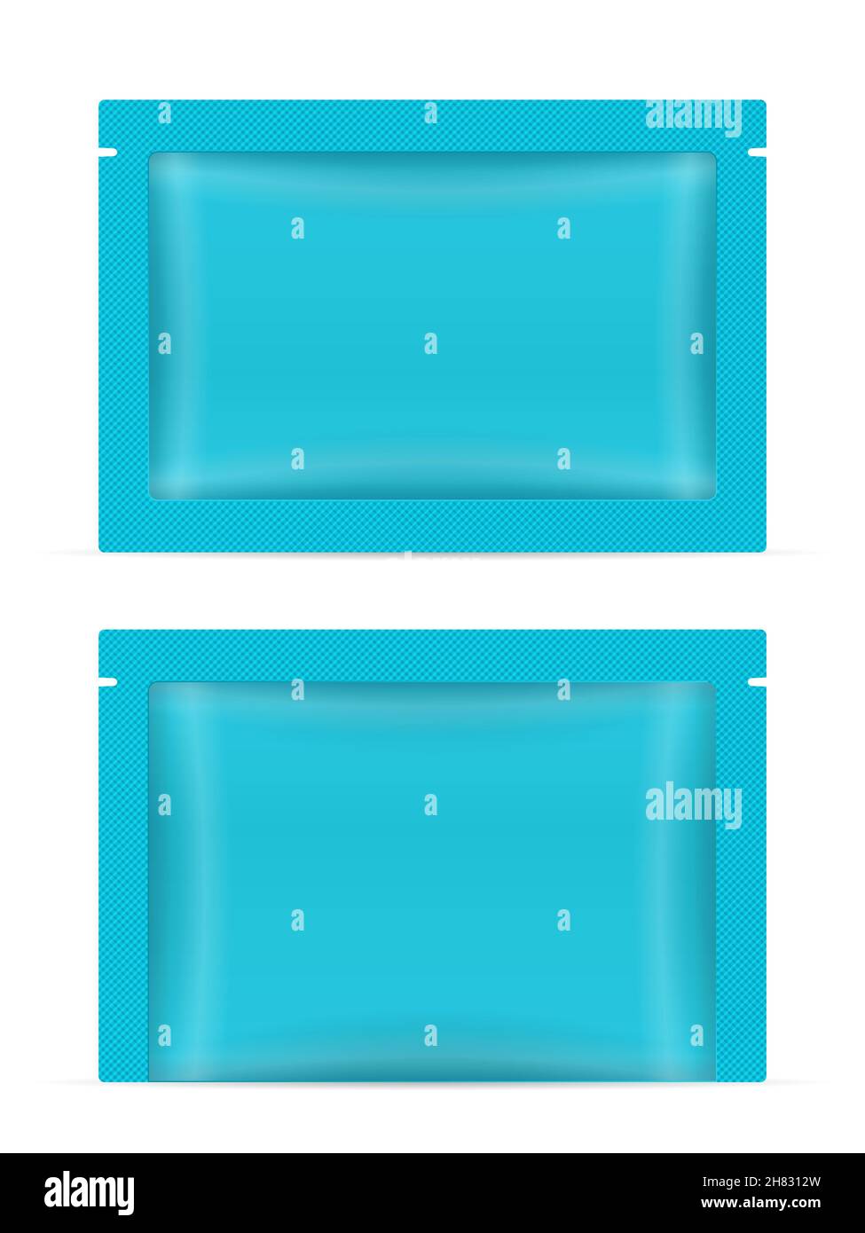 Sachet set on a white background. Vector illustration Stock Photo - Alamy